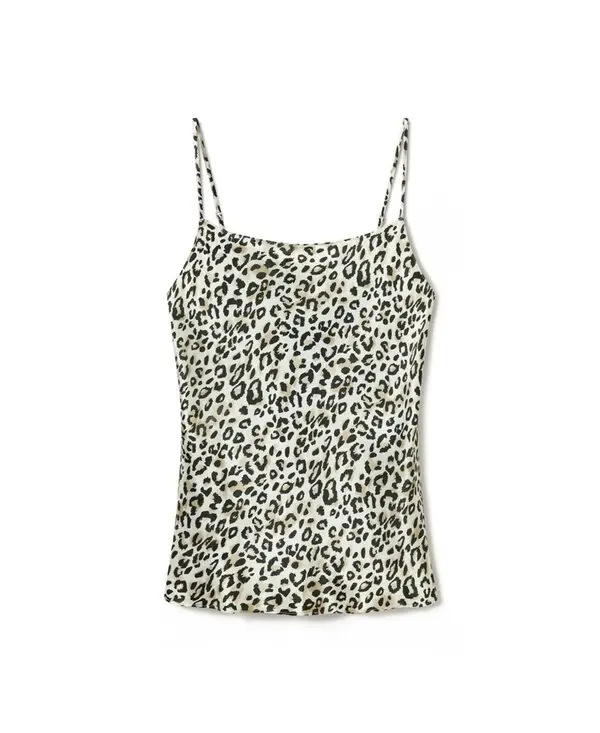 Lilysilk Leopard Print Silk Charmeuse Camisole