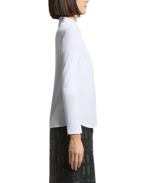 Peserico Stretch Cotton Poplin & Jersey Rib Shirt