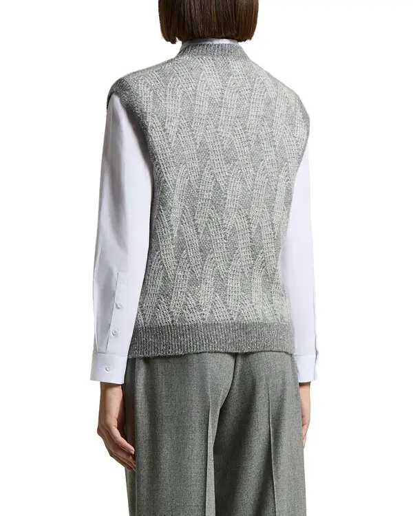 Peserico Wool Blend Boucle Vest