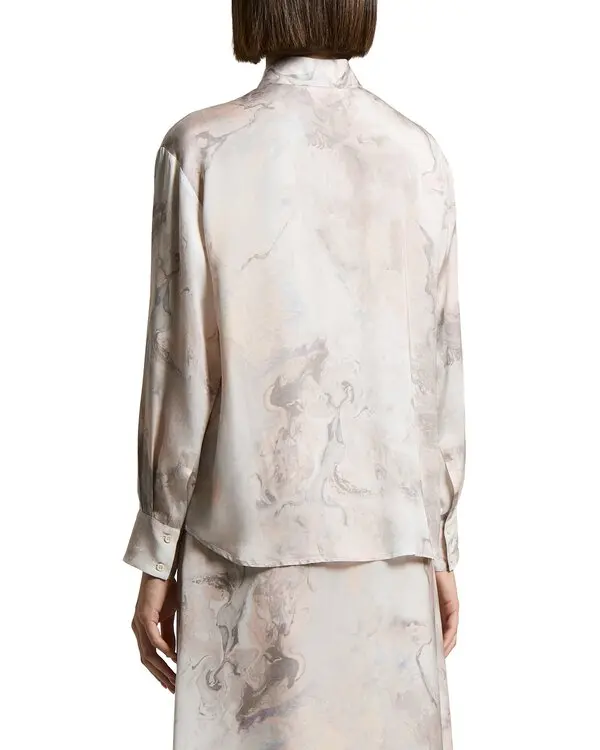 Peserico Printed Flowy Viscose Shirt