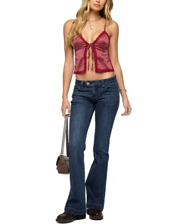 EDIKTED Roccio Low Rise Bootcut Jeans
