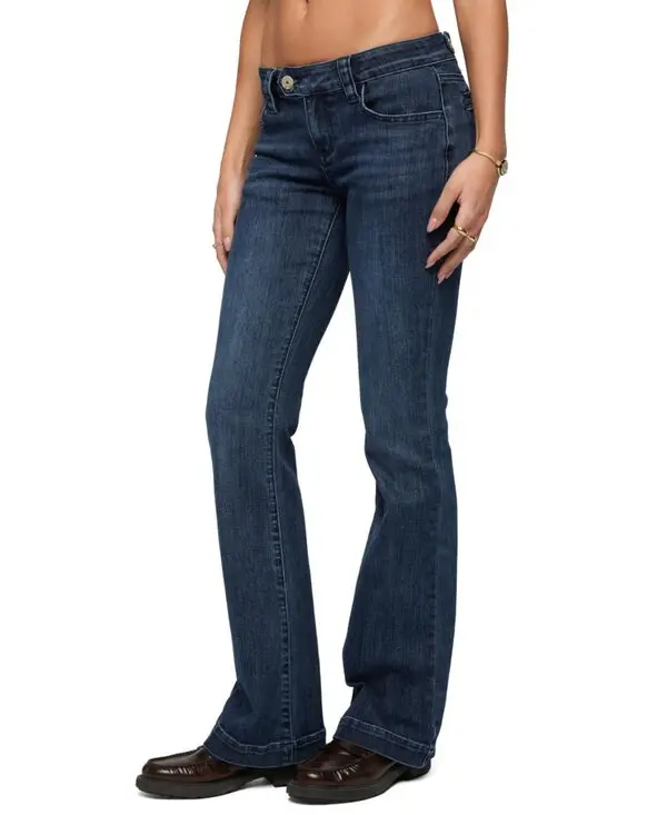 EDIKTED Roccio Low Rise Bootcut Jeans