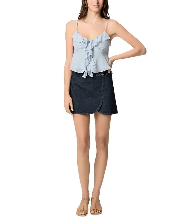 Paige Indiah Ruffled Cami - Stardust Blue