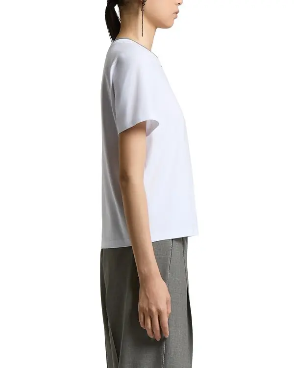 Peserico Stretch Cotton Jersey Crewneck Tee