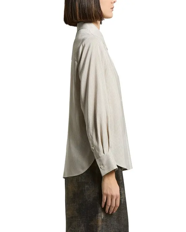 Peserico Striped Pure Silk Shirt