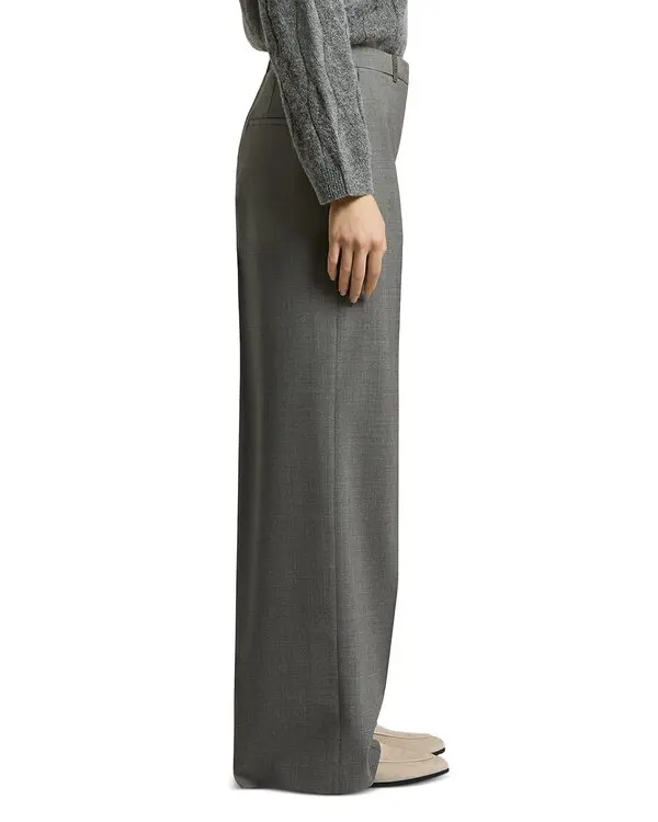 Peserico Two Way Stretch Wool Palazzo Trousers