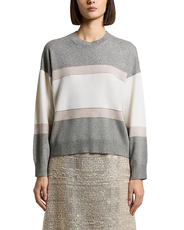 Peserico Wool Silk & Cashmere Crewneck Sweater
