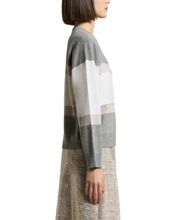 Peserico Wool Silk & Cashmere Crewneck Sweater