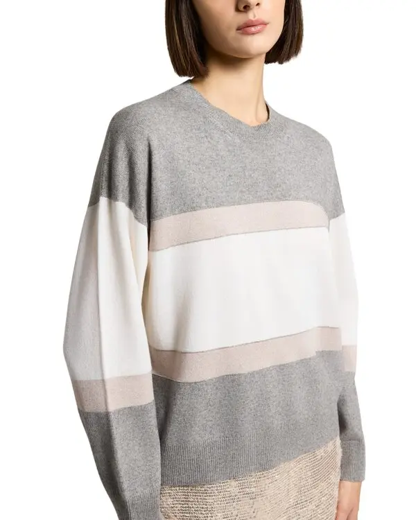 Peserico Wool Silk & Cashmere Crewneck Sweater