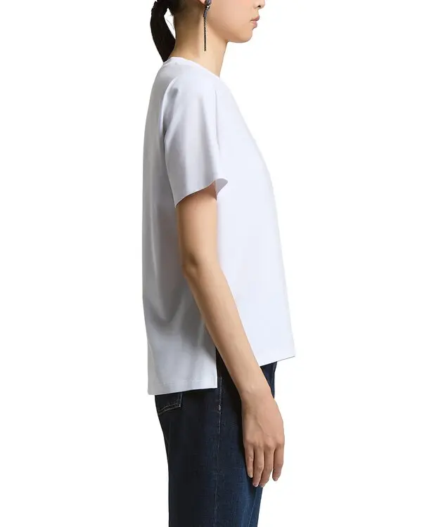 Peserico Stretch Cotton Jersey Crewneck Tee