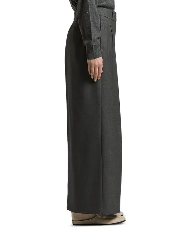 Peserico Stretch Wool Gabardine Maxi Skirt