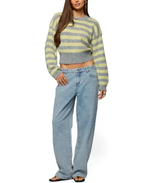 EDIKTED Dalina Washed Low Rise Baggy Jeans