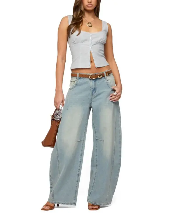 EDIKTED Ilara Barrel Jeans