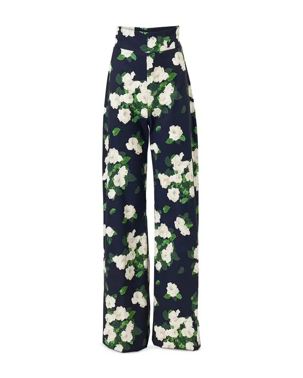 Carolina Herrera Diane Printed Wide Leg Pants