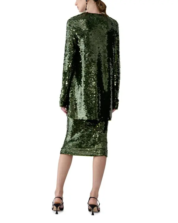 Carolina Herrera Sequin Embellished Pencil Skirt