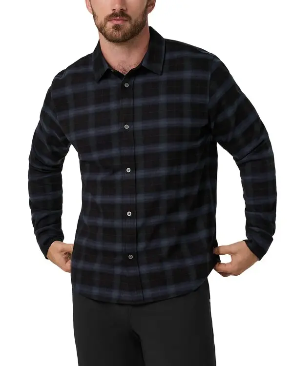 Vuori Flannel Cotton Blend Shirt - Black