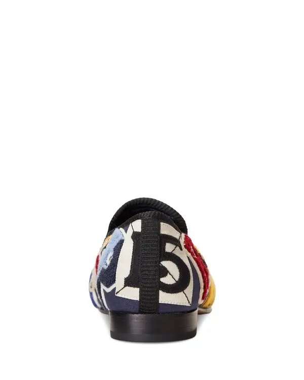 Polo Ralph Lauren Paxton Logo Patch Canvas Slippers