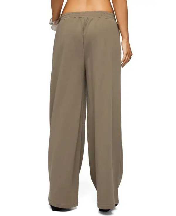 EDIKTED Zania Iridescent Button Sweatpants