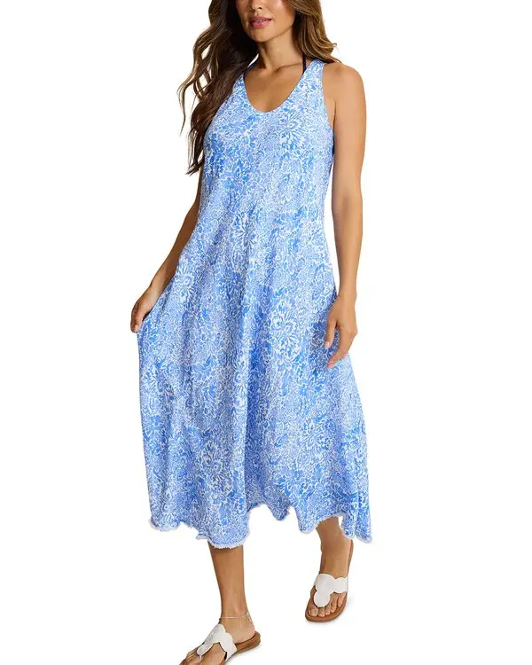 Tommy Bahama Paisley Daze Bias Cut Midi Dress