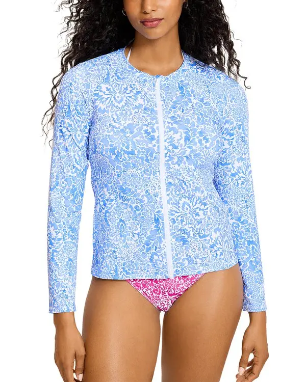 Tommy Bahama Paisley Daze Zippered Rash Guard