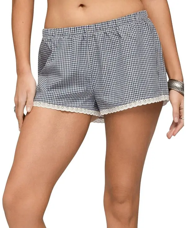 EDIKTED Ellie Lacey Gingham Shorts