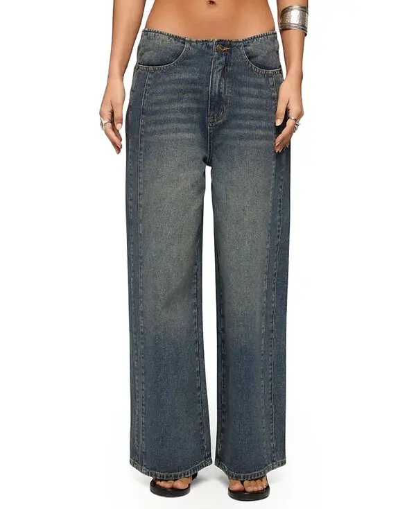 EDIKTED Elia Low Rise Baggy Jeans