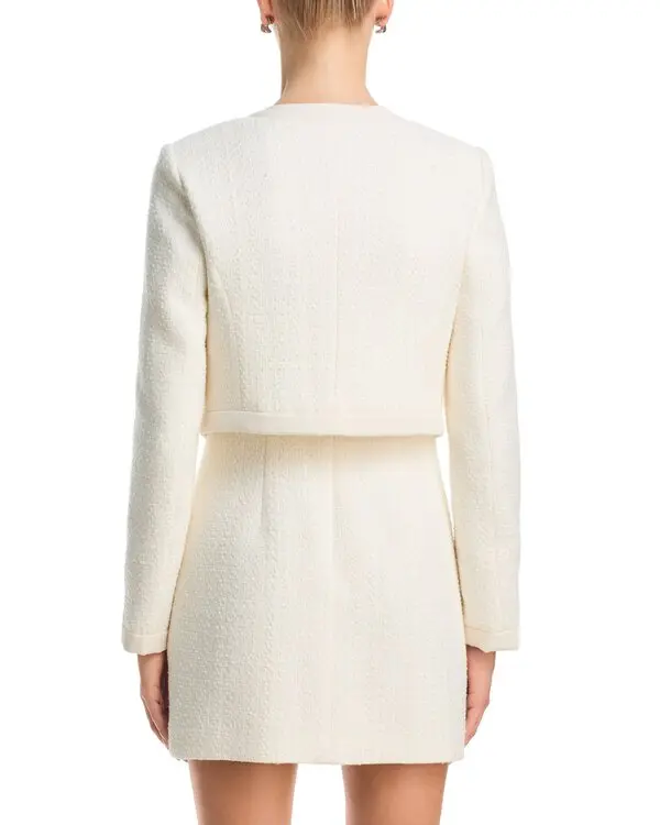 LoveShackFancy Embellished Tweed Jacket