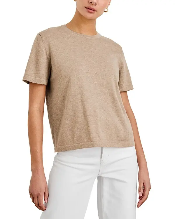 Rails Round Neck Cotton-blend Sweater Top