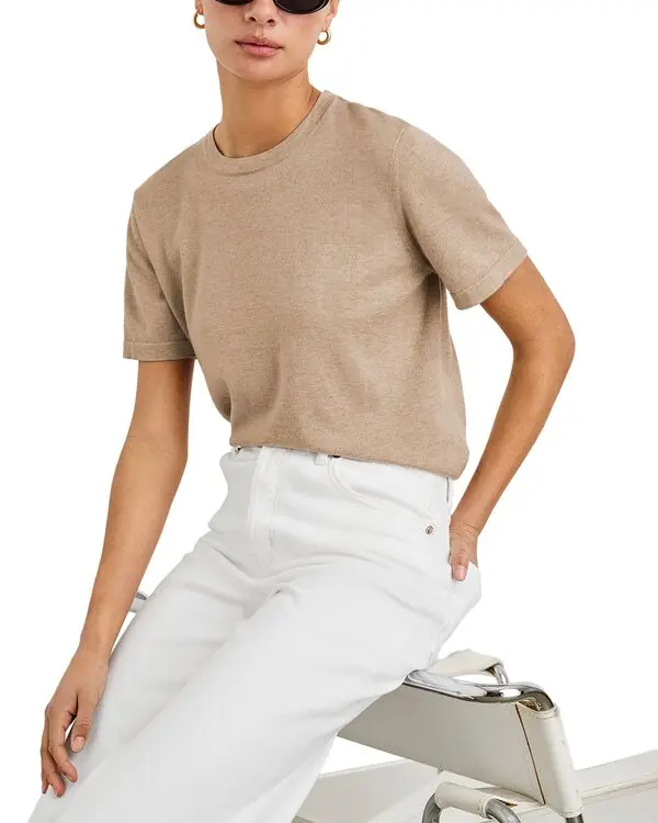 Rails Round Neck Cotton-blend Sweater Top