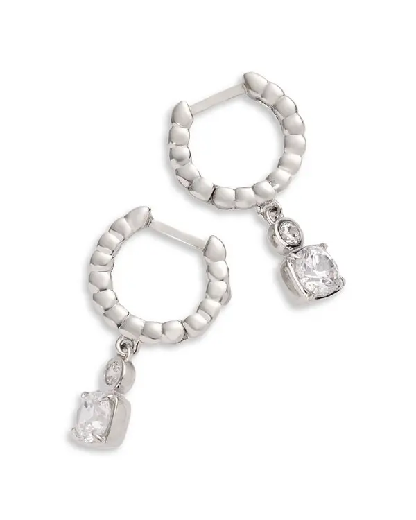 Nadri Delancey Small Charm Hoop Earrings