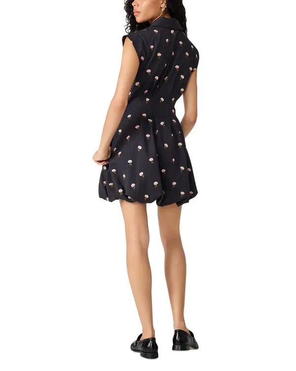 Steve Madden Dyanne Zippered Mini Dress With Floral Print