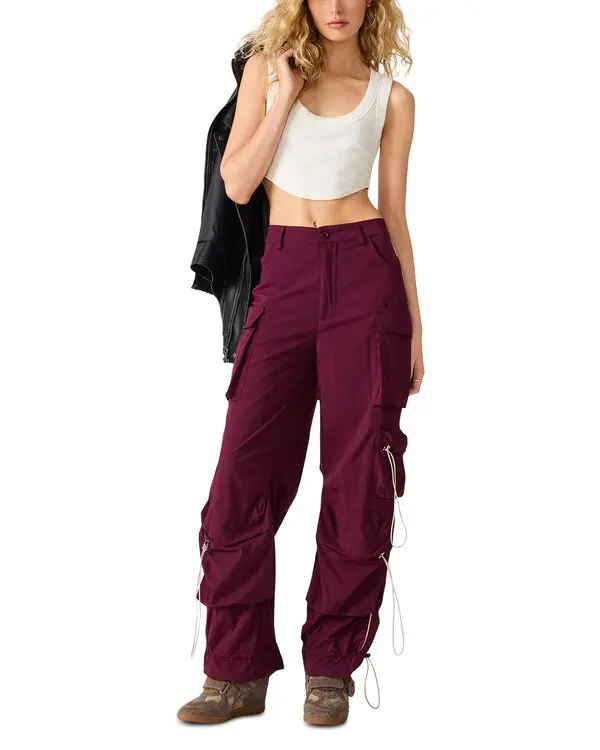 Steve Madden Jacey Drawstring Hem Cargo Pants