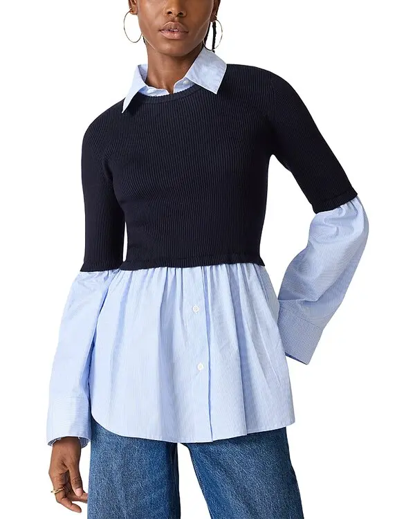 Steve Madden Layered Look Top - Midnight