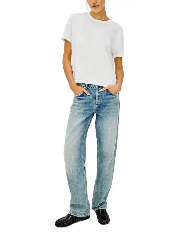 Rails Cotton-blend Round-neck Sweater Top