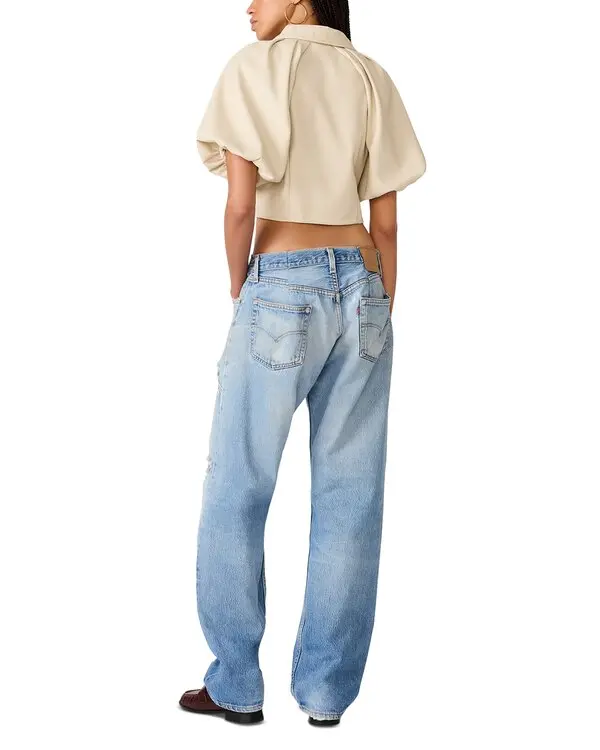 Steve Madden Reece Cropped Blouse - Bone