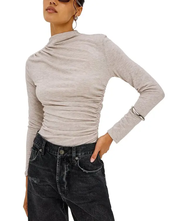 Rails Joelle Cotton & Cashmere Draped Top