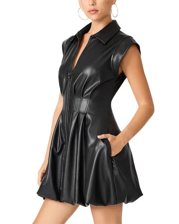Steve Madden Dyanne Cap Sleeve Bubble Hem Dress