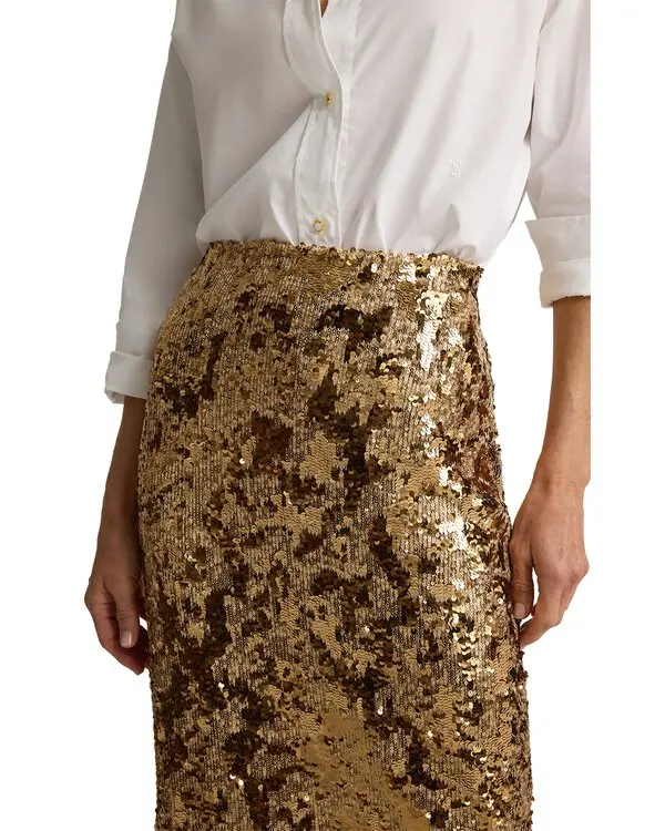 St. John Sequined Maxi Skirt