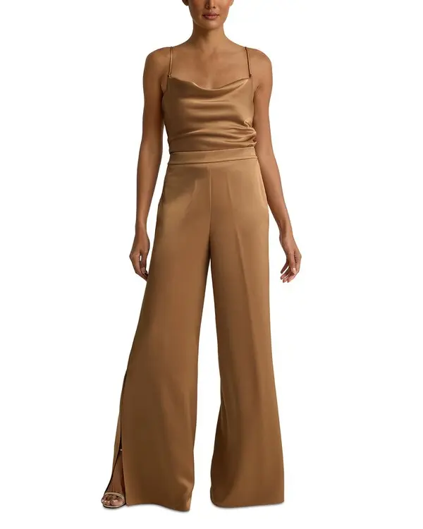 St. John Satin Wide Leg Pants