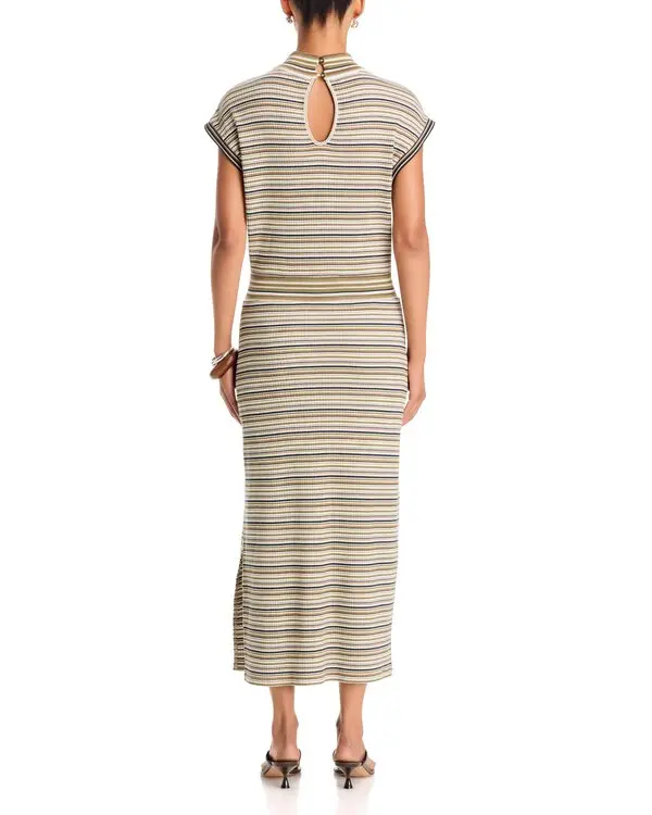 Ramy Brook Natalia Striped Midi Dress