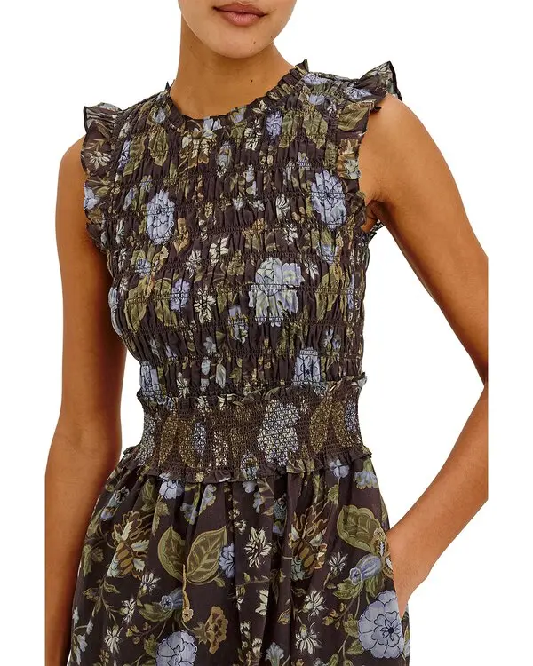 Rails Vivier Smocked Midi Dress