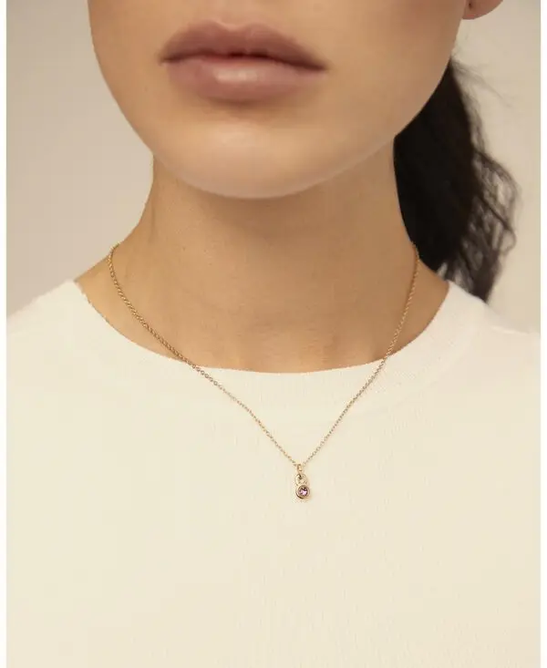 UNODE50 Charm With Pink Crystal