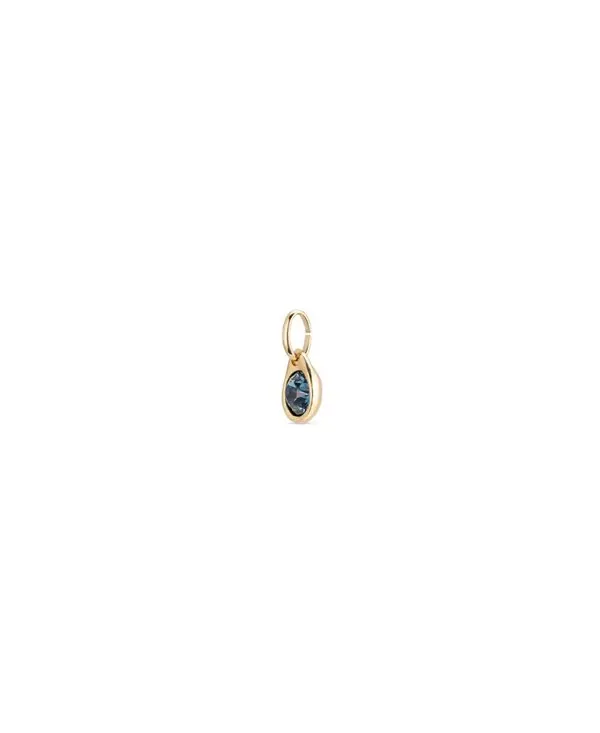 UNODE50 Plated Circular Charm With Crystal