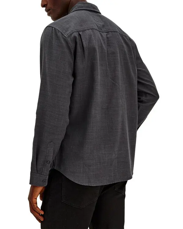 Rails Wyatt Woven Cotton Pocket Shirt - Midnight Etch