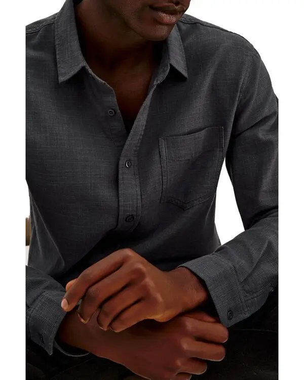 Rails Wyatt Woven Cotton Pocket Shirt - Midnight Etch