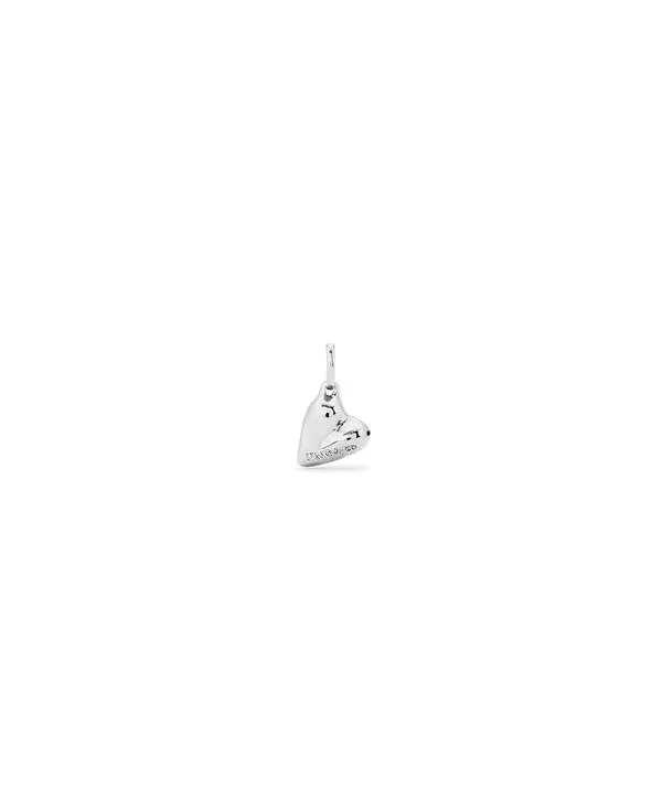 UNODE50 Sterling-plated Heart Charm