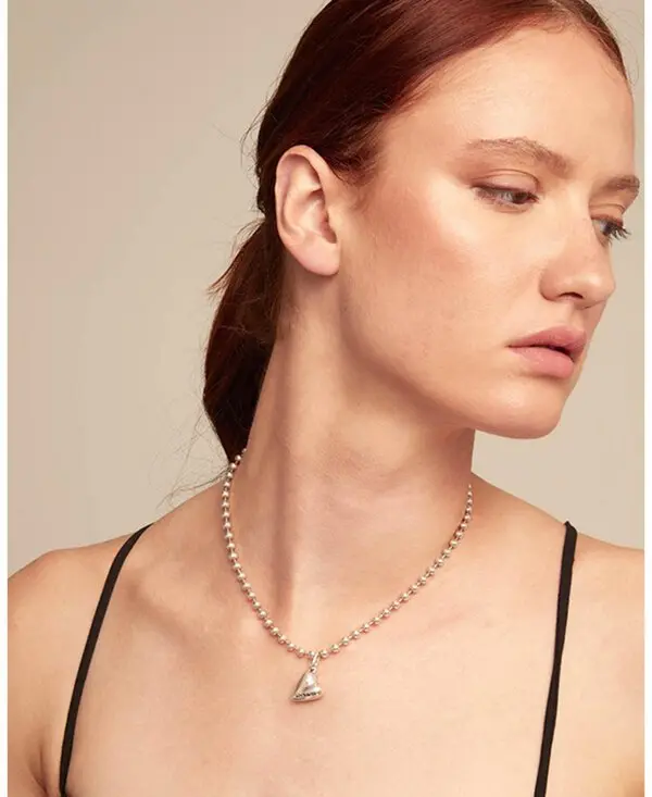 UNODE50 Sterling-plated Heart Charm