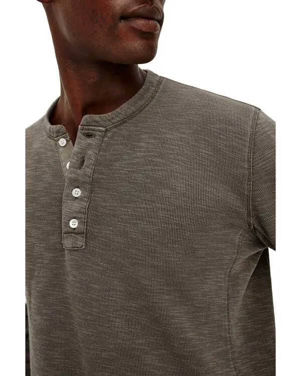 Rails Soto Relaxed Cotton Blend Henley Shirt
