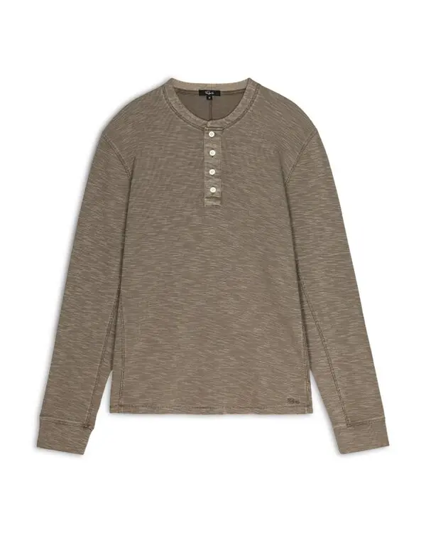Rails Soto Relaxed Cotton Blend Henley Shirt