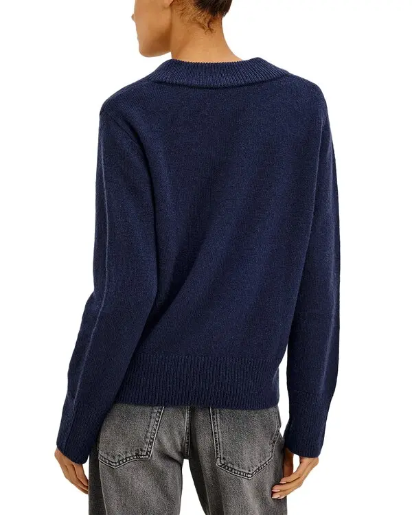 Rails Lidya Rib Trim V Neck Sweater